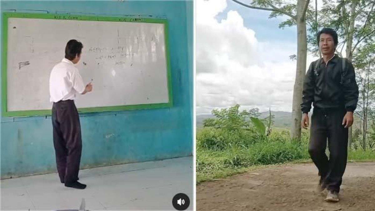 Sosok Empan Supandi Guru di Jawa Barat yang Rela Jalan Kaki 11 Km Demi ...