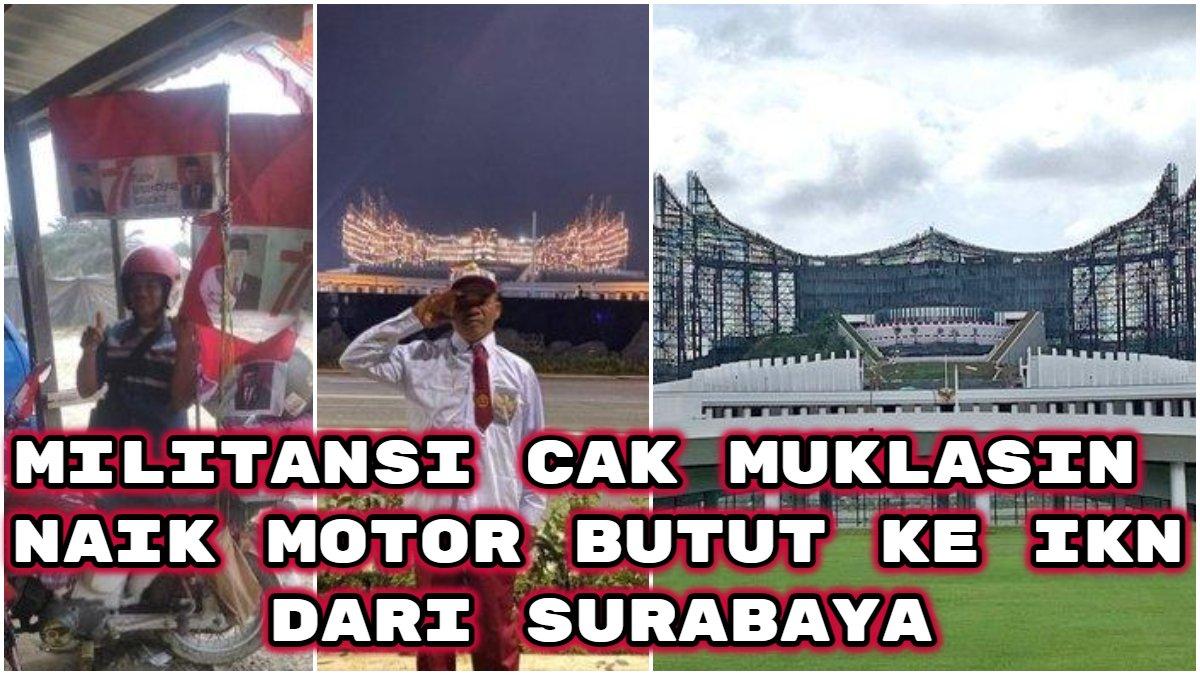 Militansi Cak Muklasin Naik Motor Butut Yamaha 1970 dari Surabaya ...