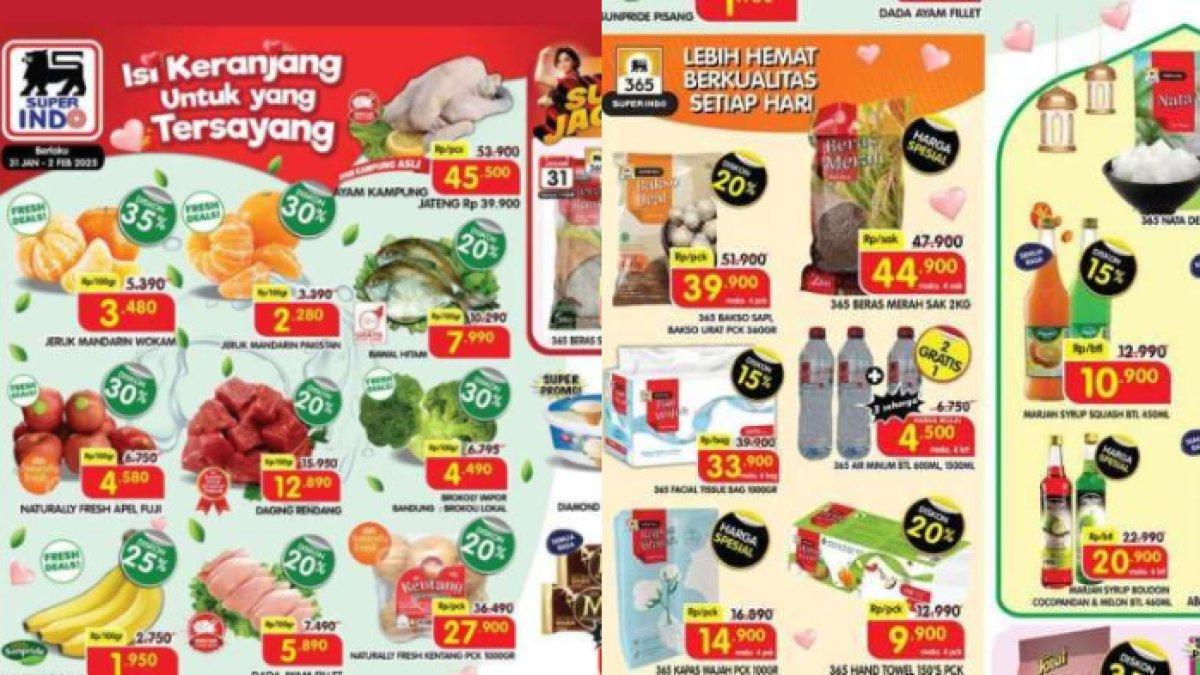 Masih 1 Hari Lagi, Promo Superindo Menarik Awal Februari 2025, Buah hingga Deterjen Lebih Murah ...