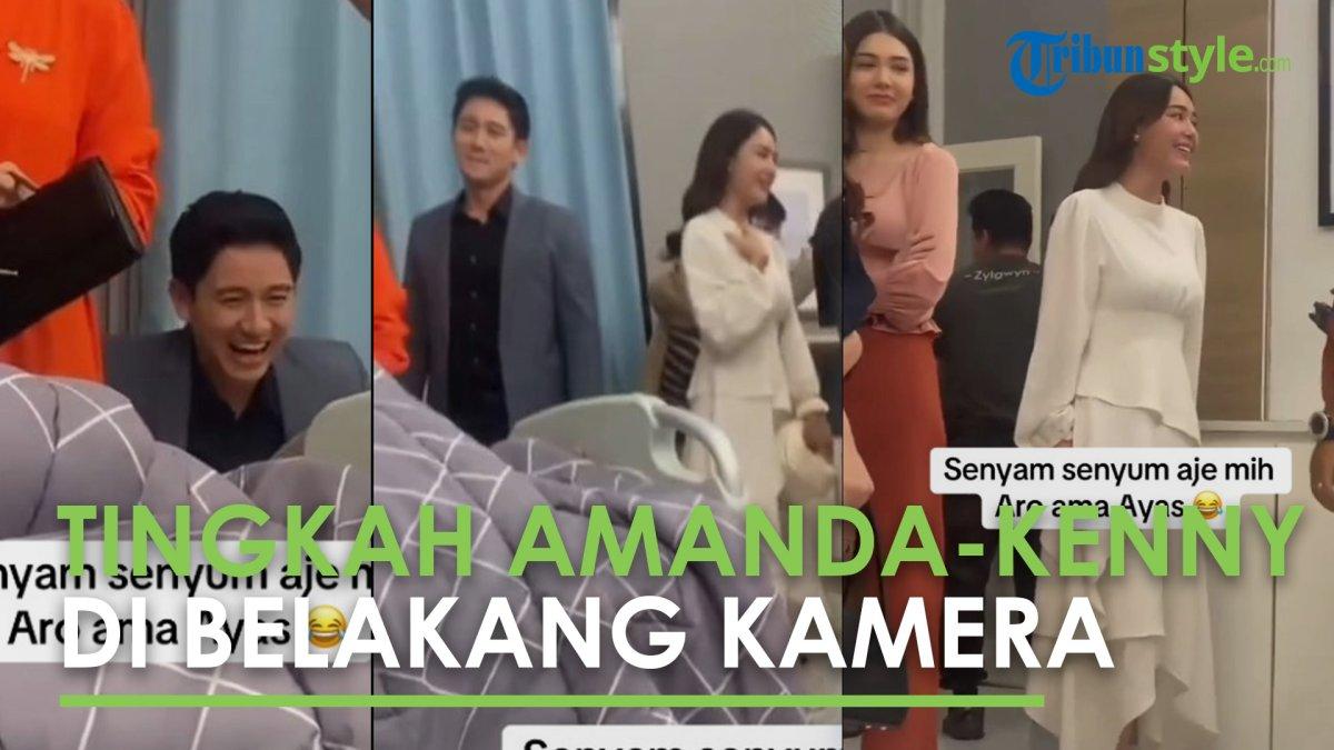 Video Tingkah Amanda Manopo dan Kenny Austin di Belakang Kamera 'Cinta Yasmin', Asyik Sendiri ...
