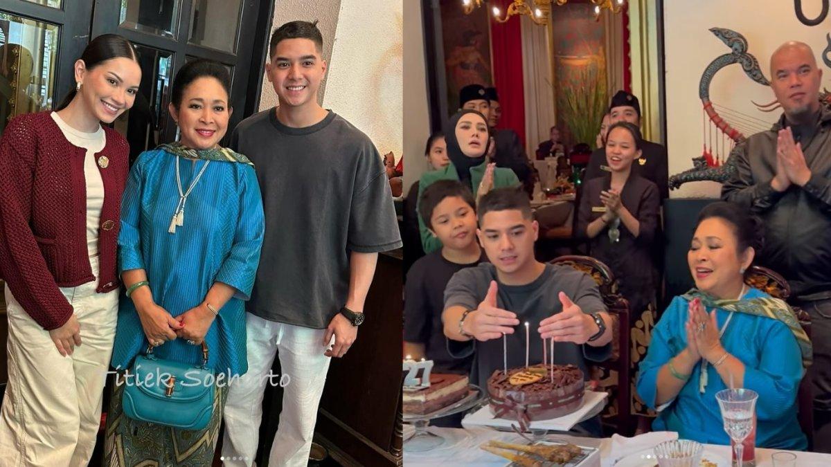 Gaya Modis Titiek Soeharto di Ultah Al Ghazali, Outfit Serba Biru, Bawa ...