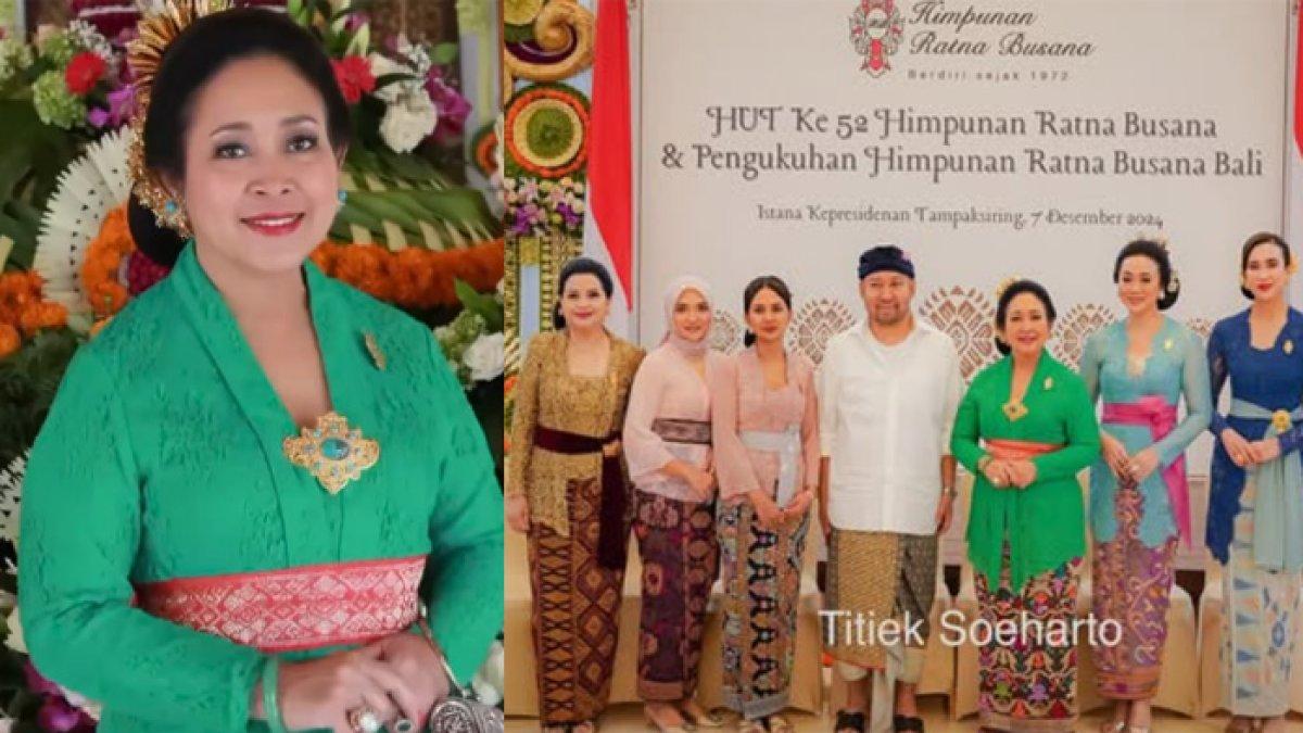Potret Cantik Titiek Soeharto Pakai Kebaya Bali, Kunjungi Tempat Kenangan Soeharto dan Ibu Tien ...