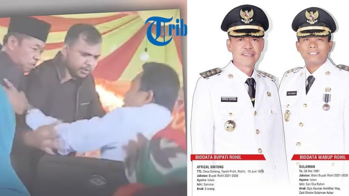 Kronologi Bupati dan Wabup Rokan Hilir Hampir Adu Jotos, Terungkap Penyebab, Sudah Lama Tak Akur ...