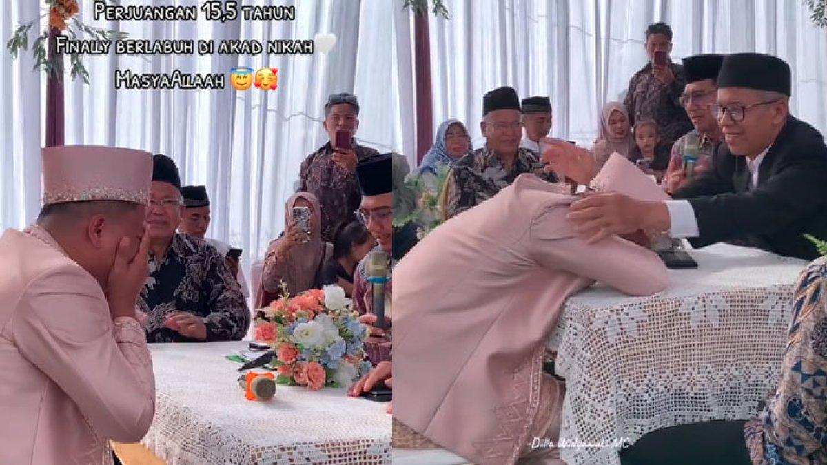 Momen Haru Pasangan Ini Menikah Setelah 15,5 Tahun Pacaran, Untung Tak Jagain Jodoh Orang ...