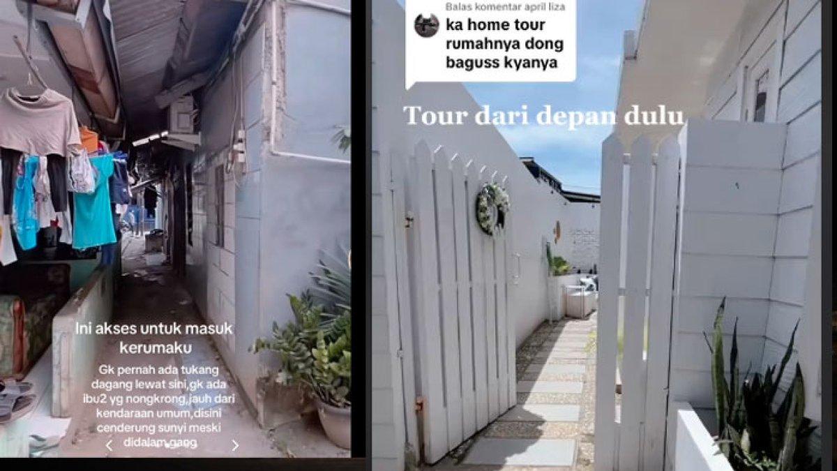 Siapa Sangka Rumah Estetik Ini Berada di Gang Sempit, Akses Jalan Masuk ...