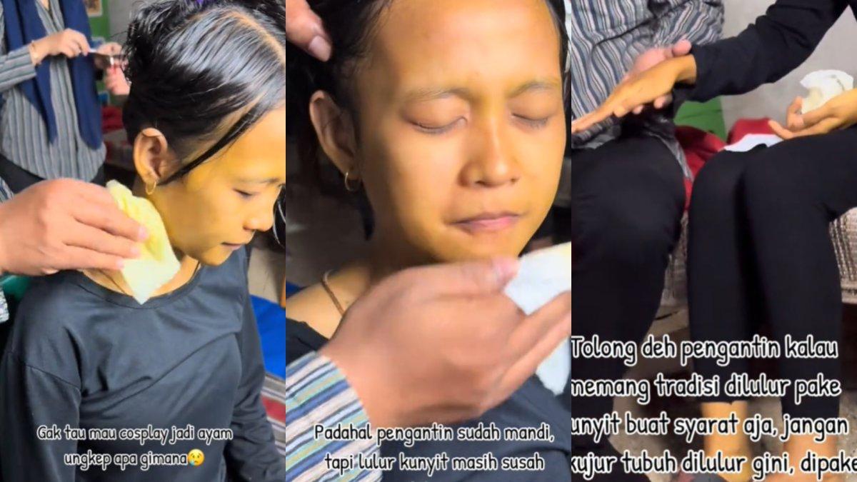 Apes! Calon Pengantin Luluran Pakai Kunyit Agar Tampil Glowing, Sekujur ...