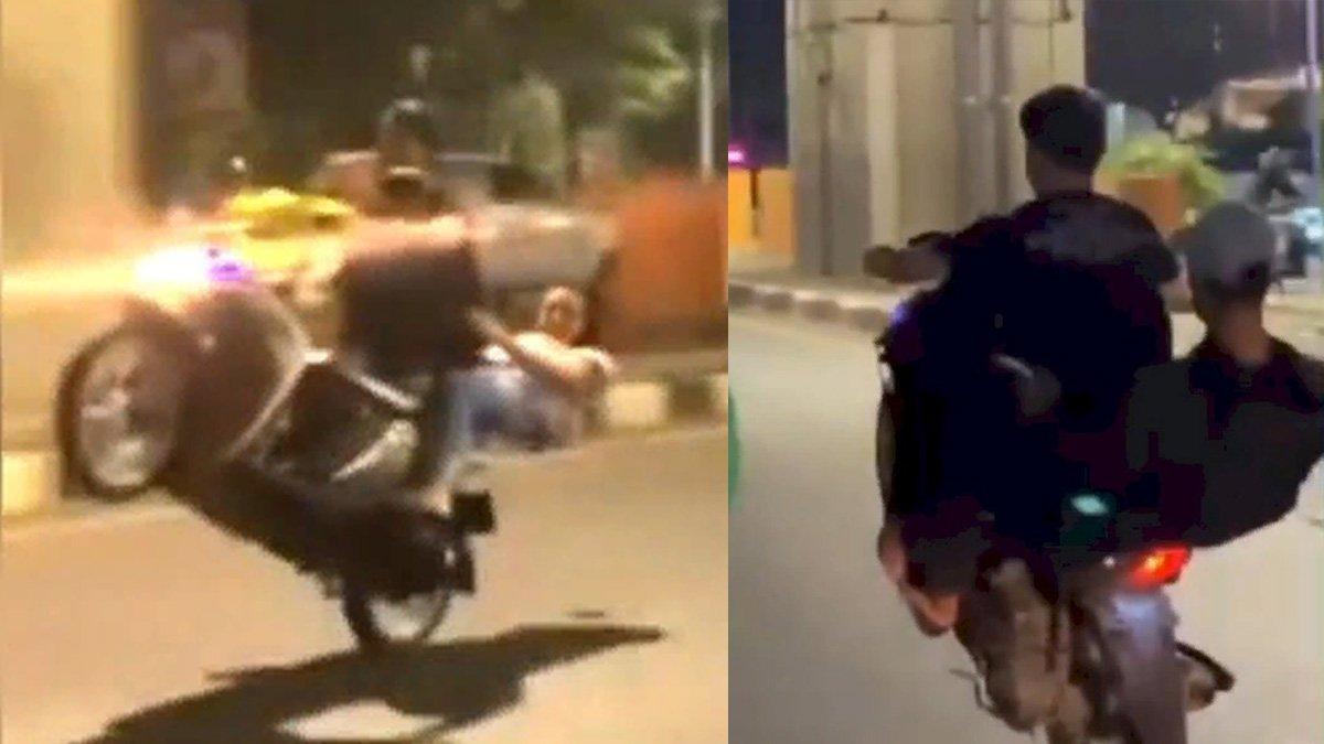 Ingin Terlihat Keren, Pemotor di Makassar Freestyle & Berpose Depan ...