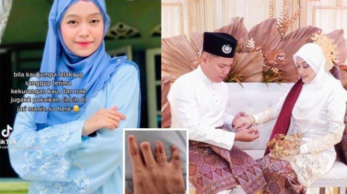 Jarinya Buntung, Gadis Haru Calon Suami Pakaikan Cincin Tunangan, 3 Minggu Kenal Langsung ...