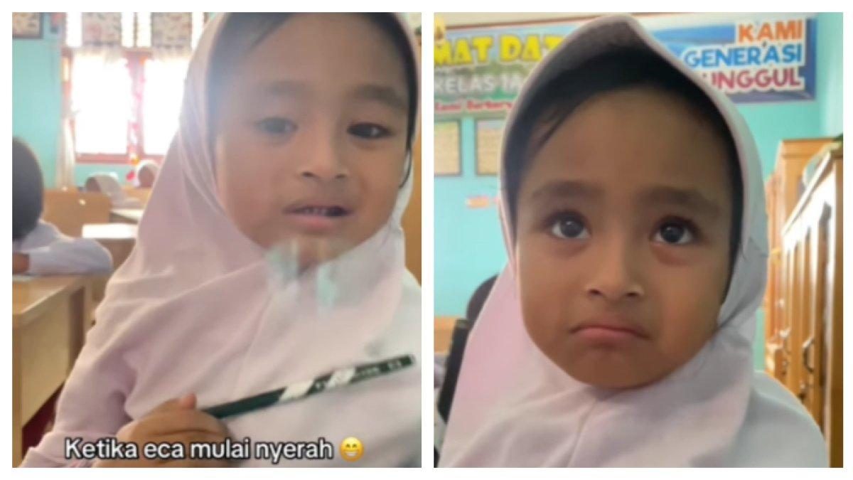 Viral Bocah Kelas 1 SD Merengek di Depan Gurunya, Tugasnya Banyak, Ingin Balik ke TK Lagi ...