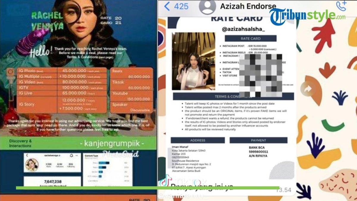 Video Berprofesi jadi Selebgram, Segini Tarif Endorse Rachel Vennya vs ...
