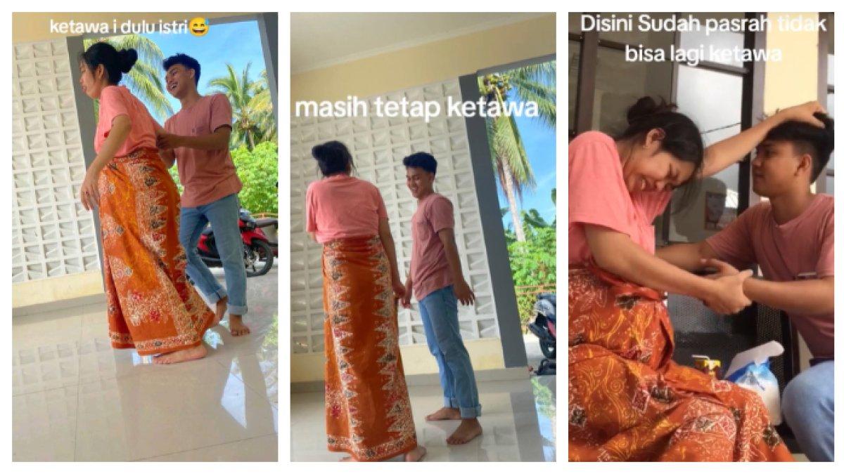 VIRAL Video saat Wanita Kontraksi Hebat, Suami Hanya Pasrah 'Disiksa' Istrinya, Rambut Jadi ...