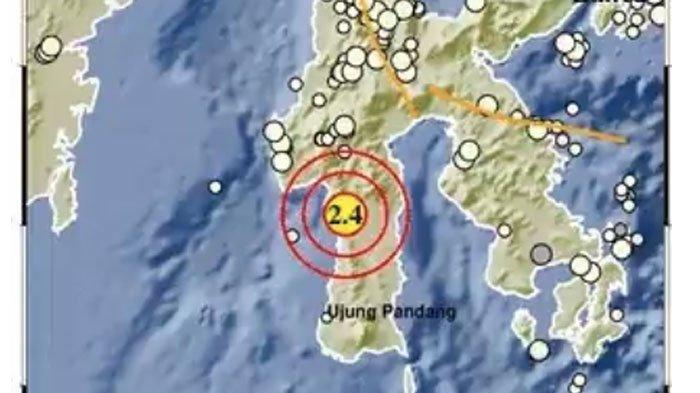 Gempa Pare-pare Sulawesi Selatan Siang Ini Minggu 2 April 2023, Magnitudo 2,4 SR, Cek Info BMKG ...