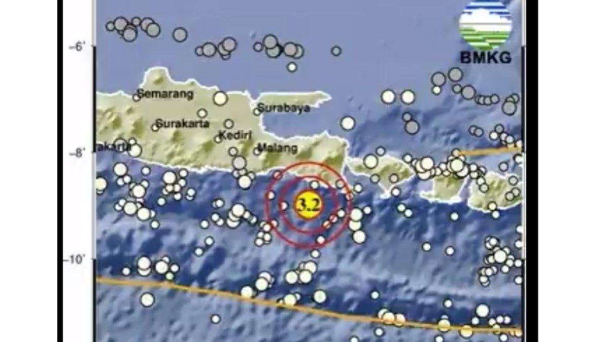 GEMPA Guncang Jember Jawa Timur Sore Ini Jumat 12 Mei 2023, Magnitudo 3.2, Cek Info BMKG ...