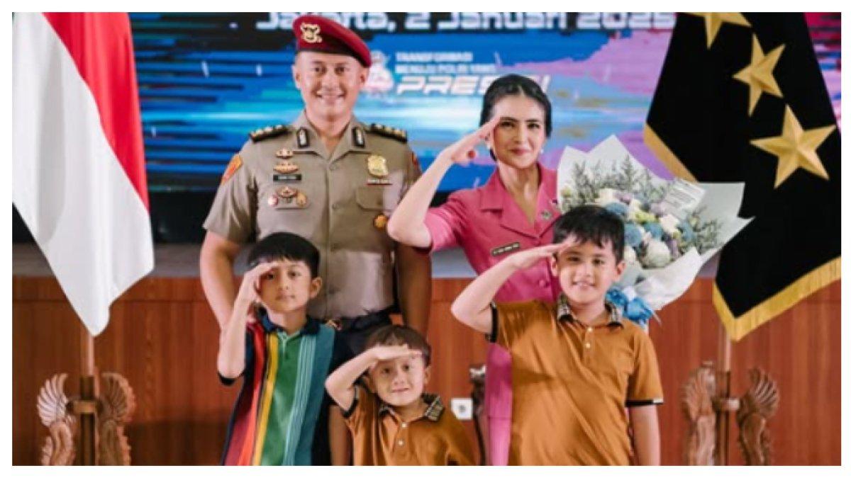 5 Potret Kadek Devie Berseragam Bhayangkari saat Dampingi Suami Jadi ...