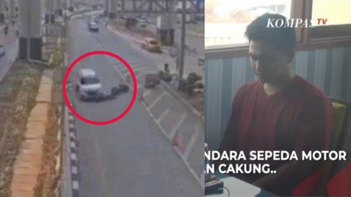 Tampang Tersangka Tabrak Pemotor di Cakung, Kecelakaan Disengaja ...