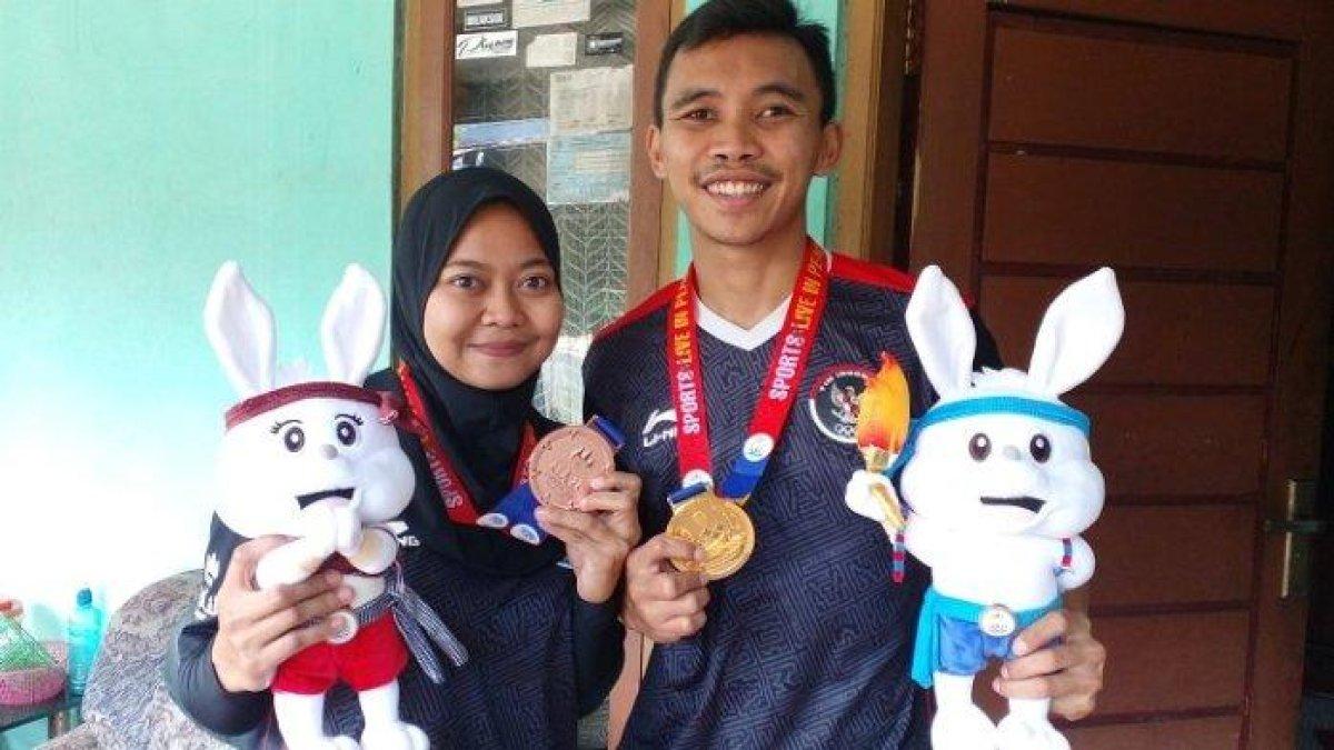 BIKIN Haru Pasutri Asal Ciamis Berhasil Bawa Pulang Medali Emas SEA Games 2023, 'Kado Dede Bayi ...