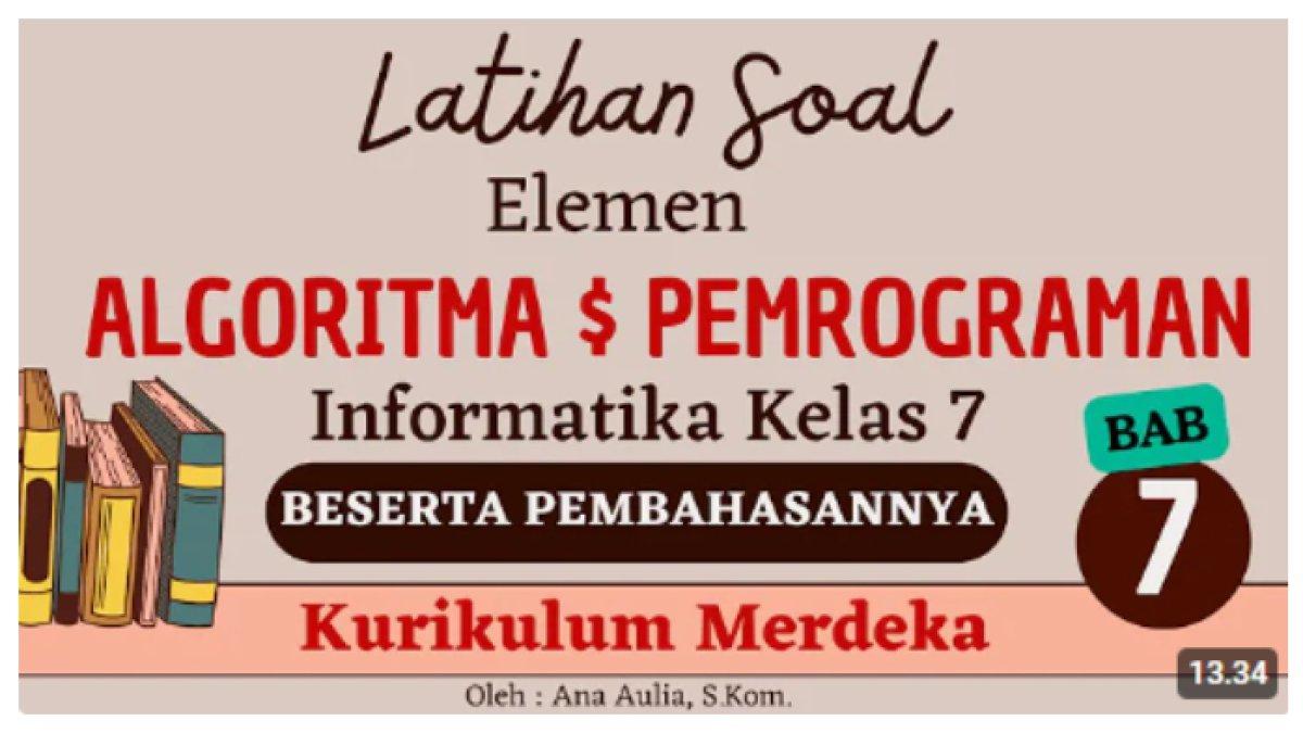 20 Kunci Jawaban Contoh Soal Algoritma Dan Pemograman Untuk Bimbingan Belajar Siswa