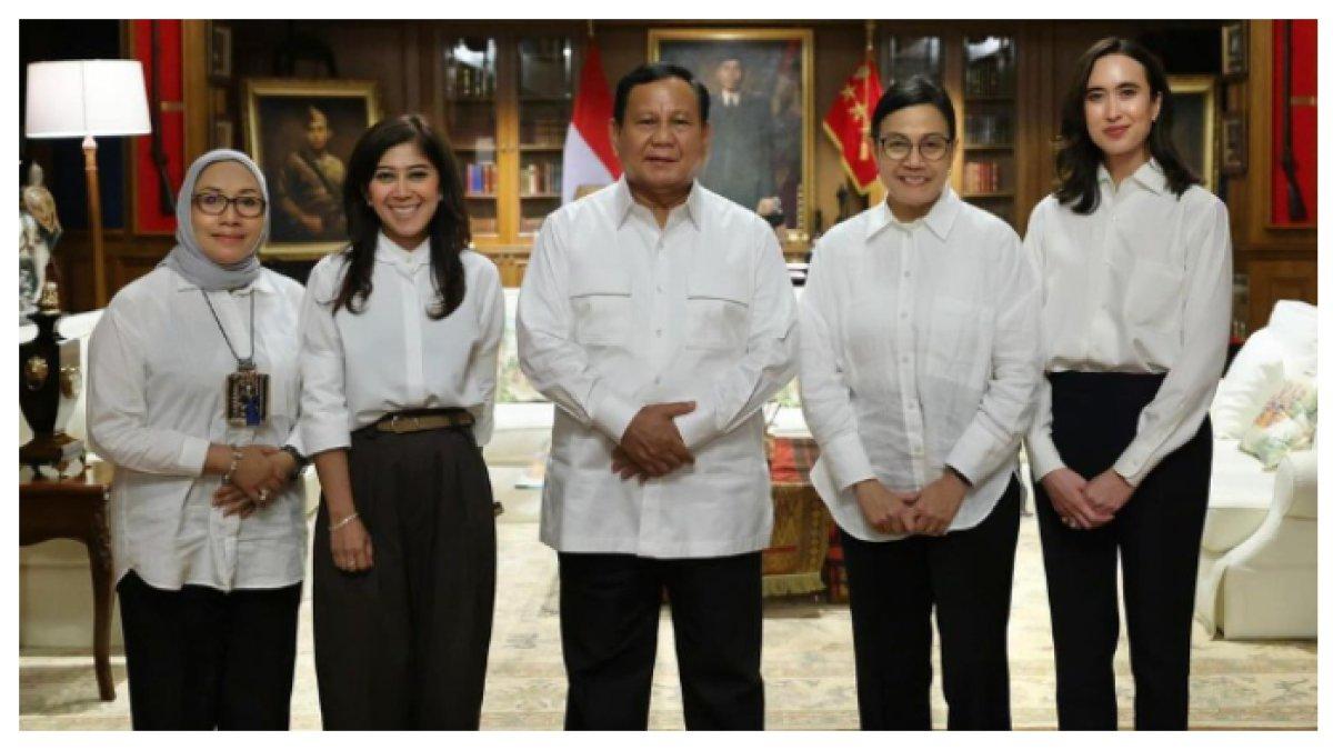 5 Menteri Wanita di Kabinet Merah Putih Prabowo Gibran, Sri Mulyani Menjabat Menteri Keuangan ...