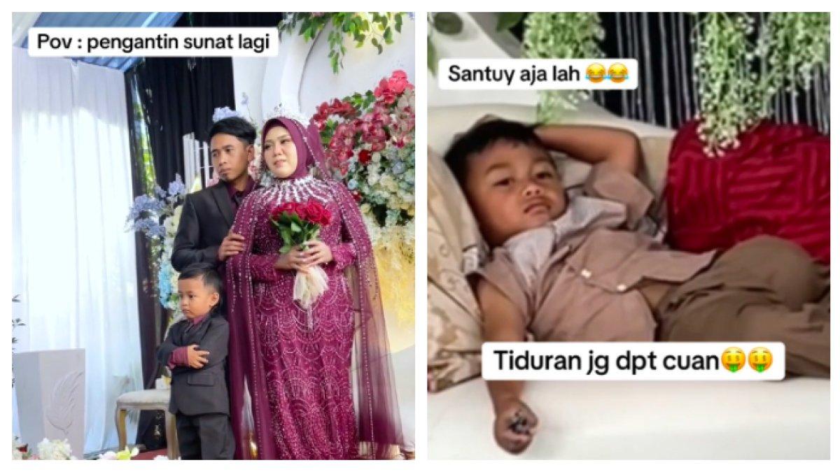 Acara Sunatan Ini Viral, Ortu Tampil Tak Kalah Heboh, Pakai Baju Pengantin Bak Resepsi Nikah ...