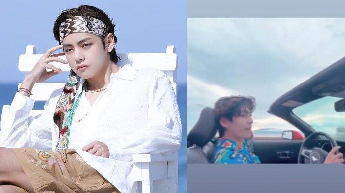 POPULER V BTS Santai Setir Mobil saat ke Hawaii, Kim Taehyung Play Lagu ...