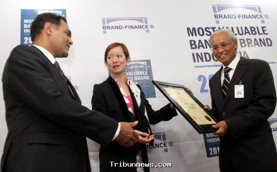 Bank BRI Terima Brand Value Terbaik di Indonesia - TribunNews.com