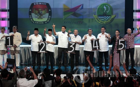 Arti Nomor Urut Bagi 5 Pasangan Cagub Jabar - TribunNews.com