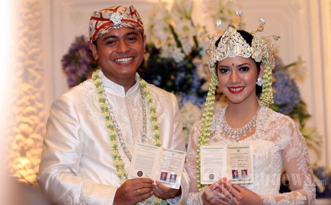 Senyum Pertama Puteri Hatta Rajasa Usai Akad Nikah Dengan Audy Satria ...