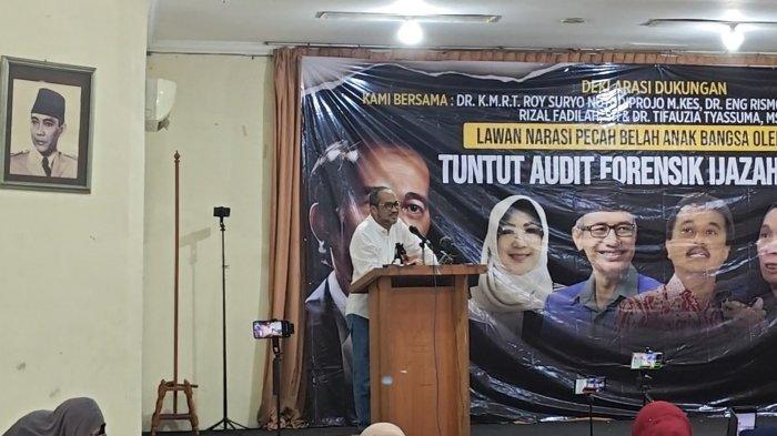 Abraham Samad Dukung Roy Suryo, Laporan Jokowi ke Polisi Soal Ijazah Palsu Cuma Kerikil Kecil ...