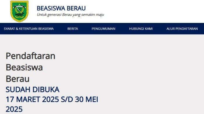 Syarat dan Cara Daftar Beasiswa Berau Cerdas 2025, Terbuka bagi Pelajar SMA-S1 - TribunNews.com