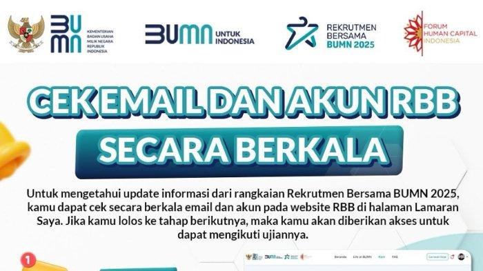 Jadwal Pengumuman Administrasi Rekrutmen Bersama BUMN 2025? Cek Email dan Akun RBB Secara ...