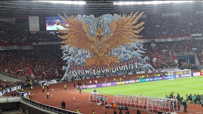 Ole, Ole, Ole, Gemuruh Suporter Garuda di SUGBK Saat Ole Romeny Cetak Gol ke Gawang Bahrain ...