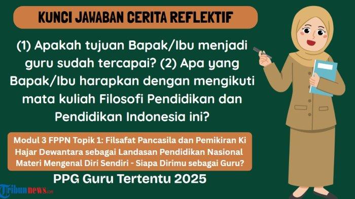 Kunci Jawaban Cerita Reflektif Modul 3 Topik 1 PPG 2025: Apakah Tujuan Menjadi Guru Sudah ...