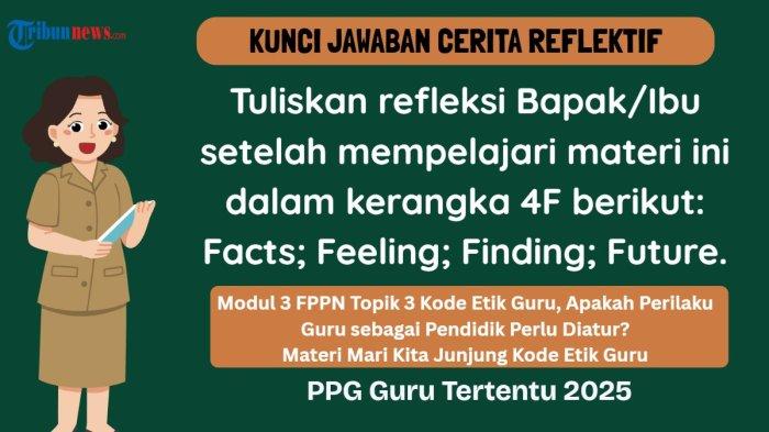 Kunci Jawaban Cerita Reflektif Modul 3 PPG: Tuliskan Refleksi Setelah Mempelajari Materi ...