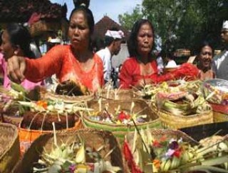 Sajen Bali Butuh 300 Jenis Tanaman - TribunNews.com