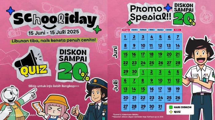 Pemesanan Tiket Promo Schooliday Terakhir 8 Juni 2025, Ini Syarat dan Ketentuannya - TribunNews.com