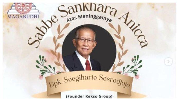 Kabar Duka, Pendiri Teh Botol Sosro Soegiharto Sosrodjojo Meninggal ...