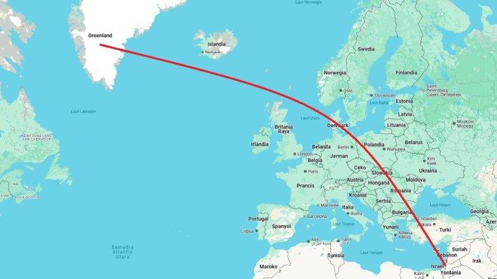 Jarak Israel ke Greenland 6 Ribu Km Sejauh Jogja ke Afghanistan ...
