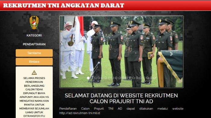 Tata Cara Pendaftaran Rekrutmen Bintara Tamtama TNI AD Gelombang II ...