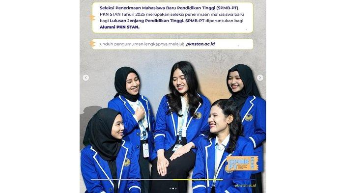 Syarat Umum Daftar PKN STAN 2025 Jalur SPMB-PT, dari Ijazah hingga Kesehatan - TribunNews.com