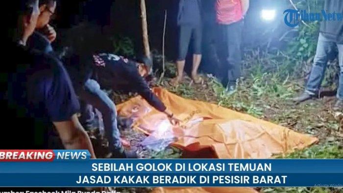 Tewasnya Kakak Adik di Pesisir Barat Lampung Masih Misteri, Polisi ...