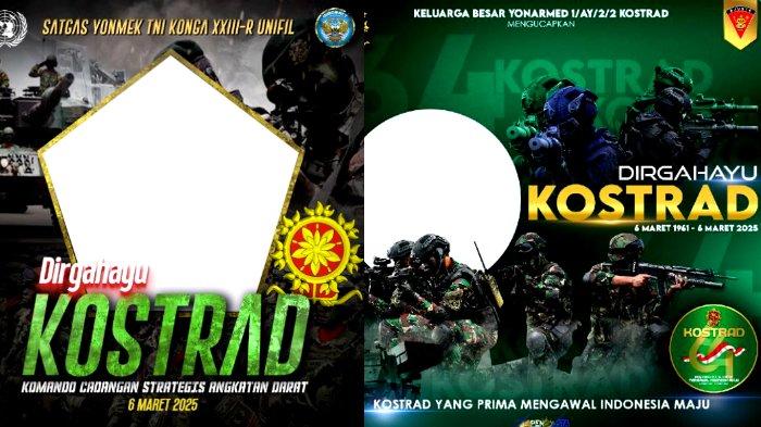 20 Link Twibbon HUT ke-64 Kostrad 2025, Beserta Cara Membuatnya ...