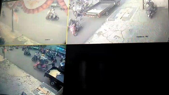 Terekam CCTV, Geng Motor di Tasikmalaya Serang Warga - TribunNews.com