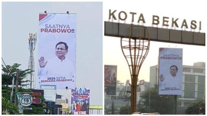 Baliho 2024 Setia Bersama Prabowo Muncul di Depok dan Bekasi ...
