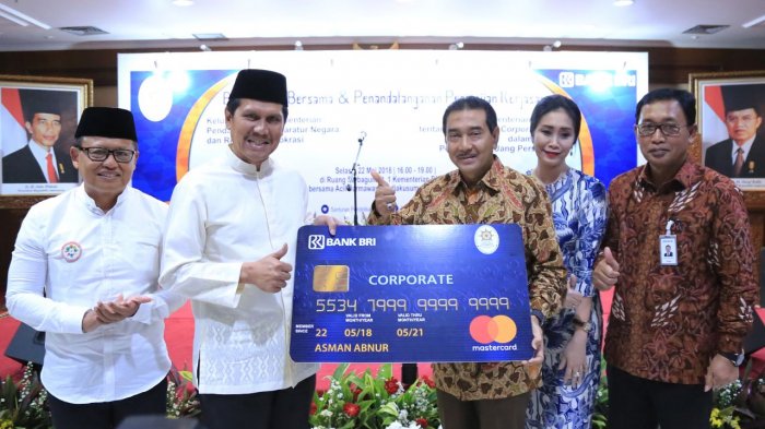 Bank BRI Gandeng Kemenpan RB Fasilitasi BRI Corporate Card - TribunNews.com