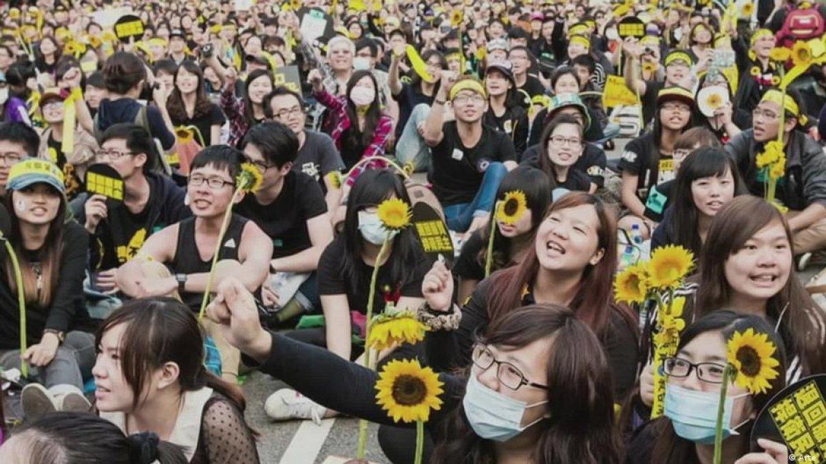 Gerakan Sunflower Taiwan Beri Ruang Anak Muda untuk Bicara - TribunNews.com