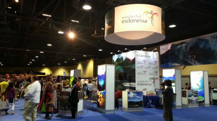 Booth Indonesia Terbaik di Ajang Pameran Wisata di Los Angeles ...