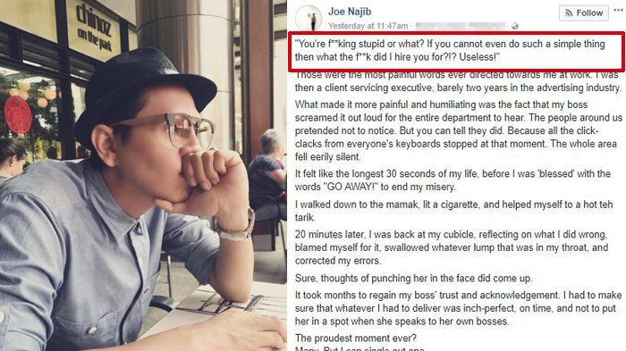 Pria ini Dipermalukan dan Dibentak Bos Sendiri, tapi Milih Bertahan ...