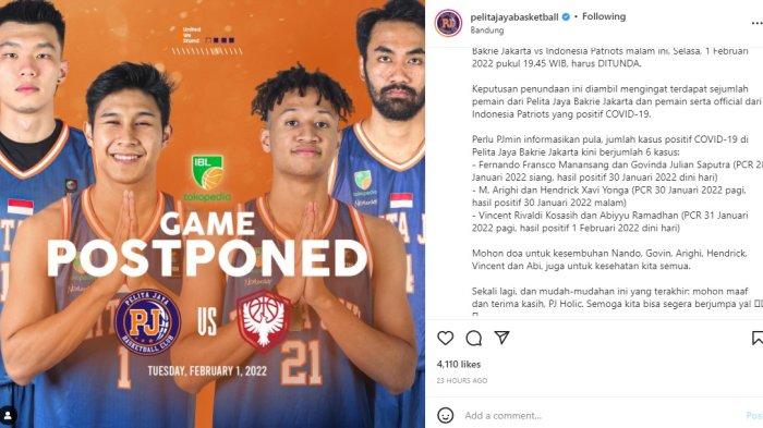 IBL 2022 Seri Kedua: Kasus Covid-19 di Pelita Jaya Bertambah, 6 Pemain ...