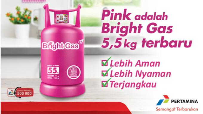 Harga Isi Ulang Promo Rp 66 ribu per Tabung, Bright Gas 5.5 Kg Resmi ...
