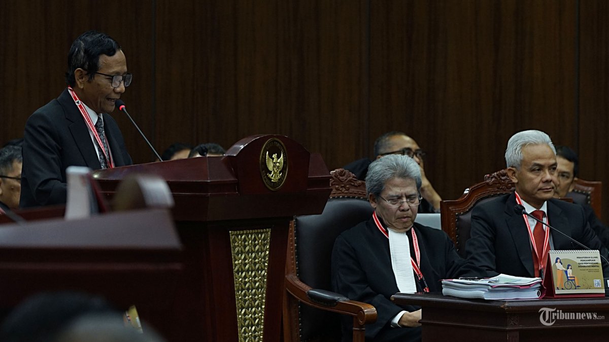 Sidang Sengketa Pilpres Di Mk Mahfud Jangan Ada Persepsi Pemilu Hanya